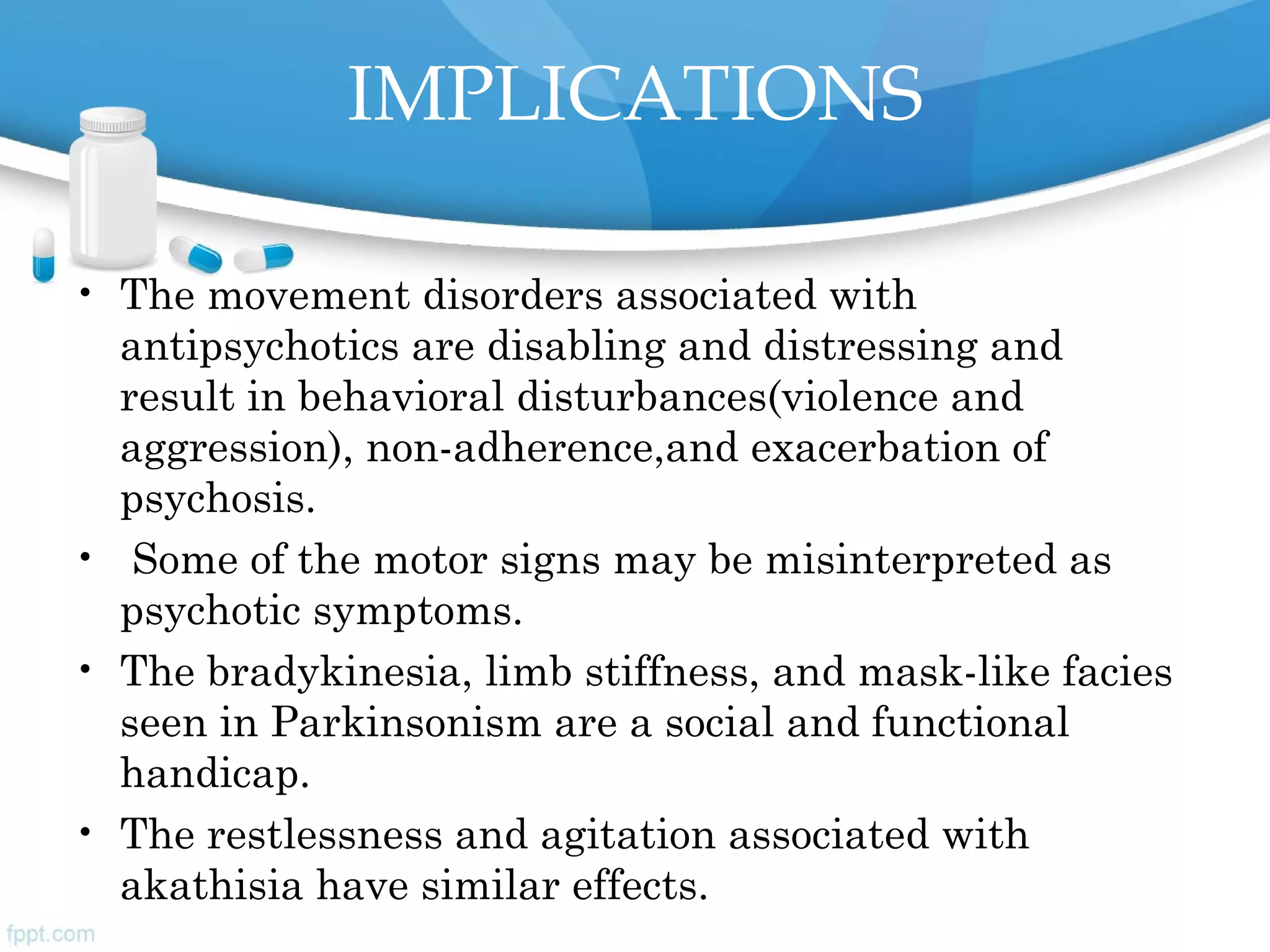 Drug induced movement disorders | PPT