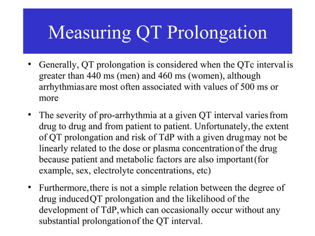 Drug induced QT prolongation | PPT