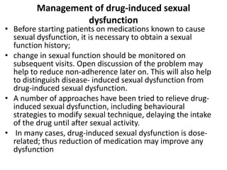 Drug induced sexual dysfunction | PDF