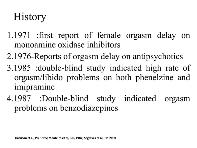 Drug Induced Sexual Dysfuynction