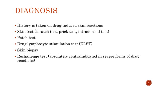 Drug induced skin disorders | PPTX | Allergies | Diseases and Conditions
