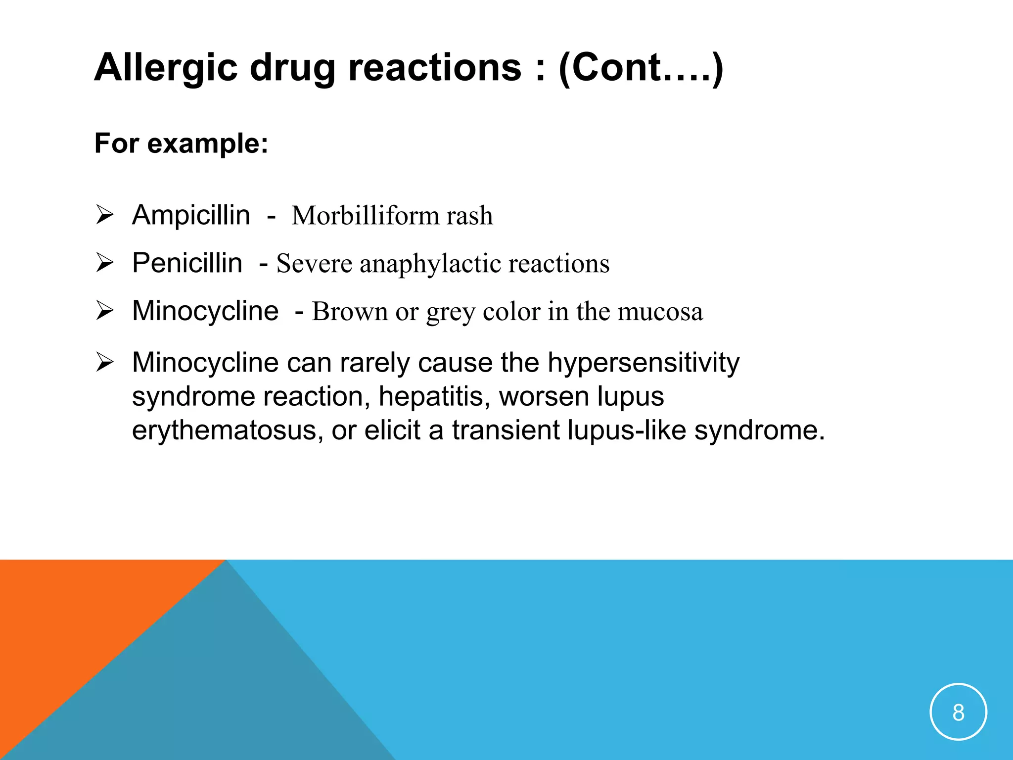 Drug Induced Skin Disorders | PPTX