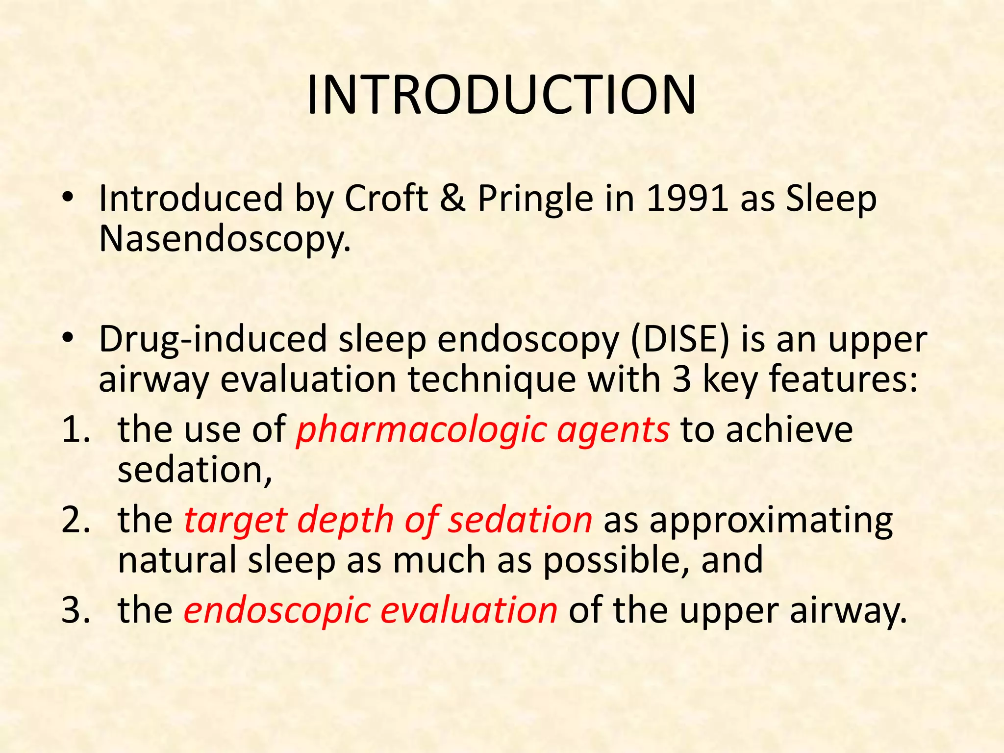 Drug induced sleep endoscopy: a diagnostic dilemma | PPSX