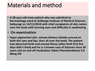 Drug induced steven johnson syndrome sjs | PPTX