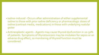 DRUG INDUCED THYROID PROBLEMS | PPTX