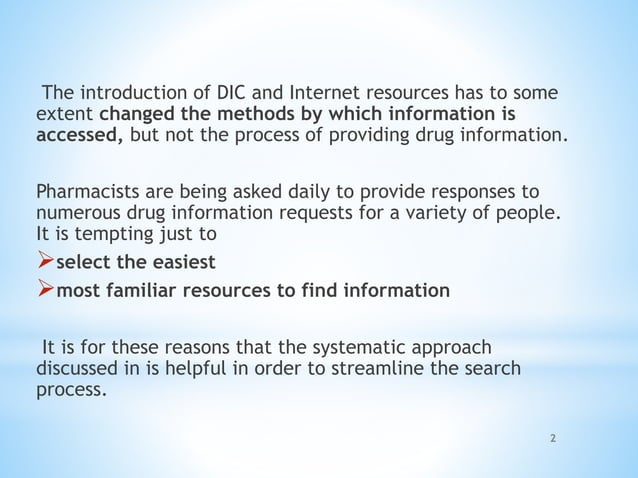 Drug info resources | PPT