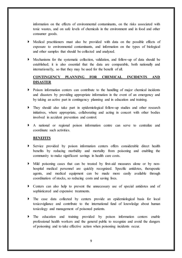 Drug information and poison information | DOCX