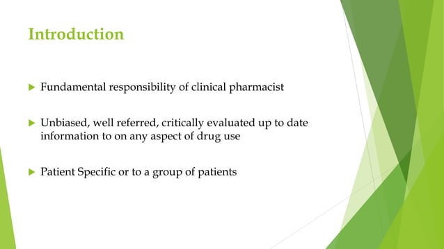 Drug information Services.pptx | Pharmaceutical Industry | Industries