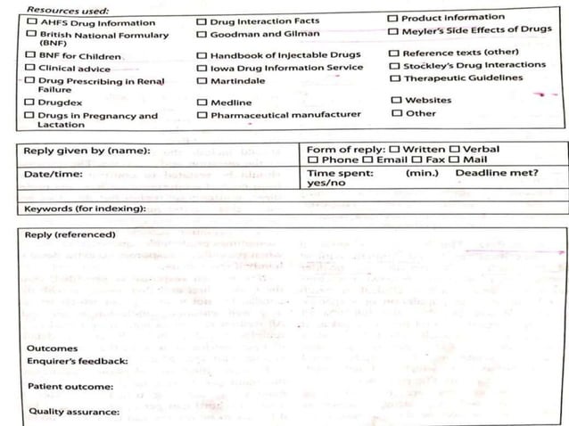 Drug information center | PPTX