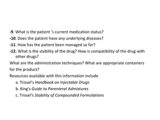 Drug information resources | PPT