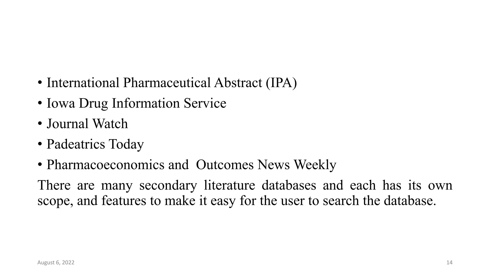 DRUG INFORMATION RESOURCES.pptx