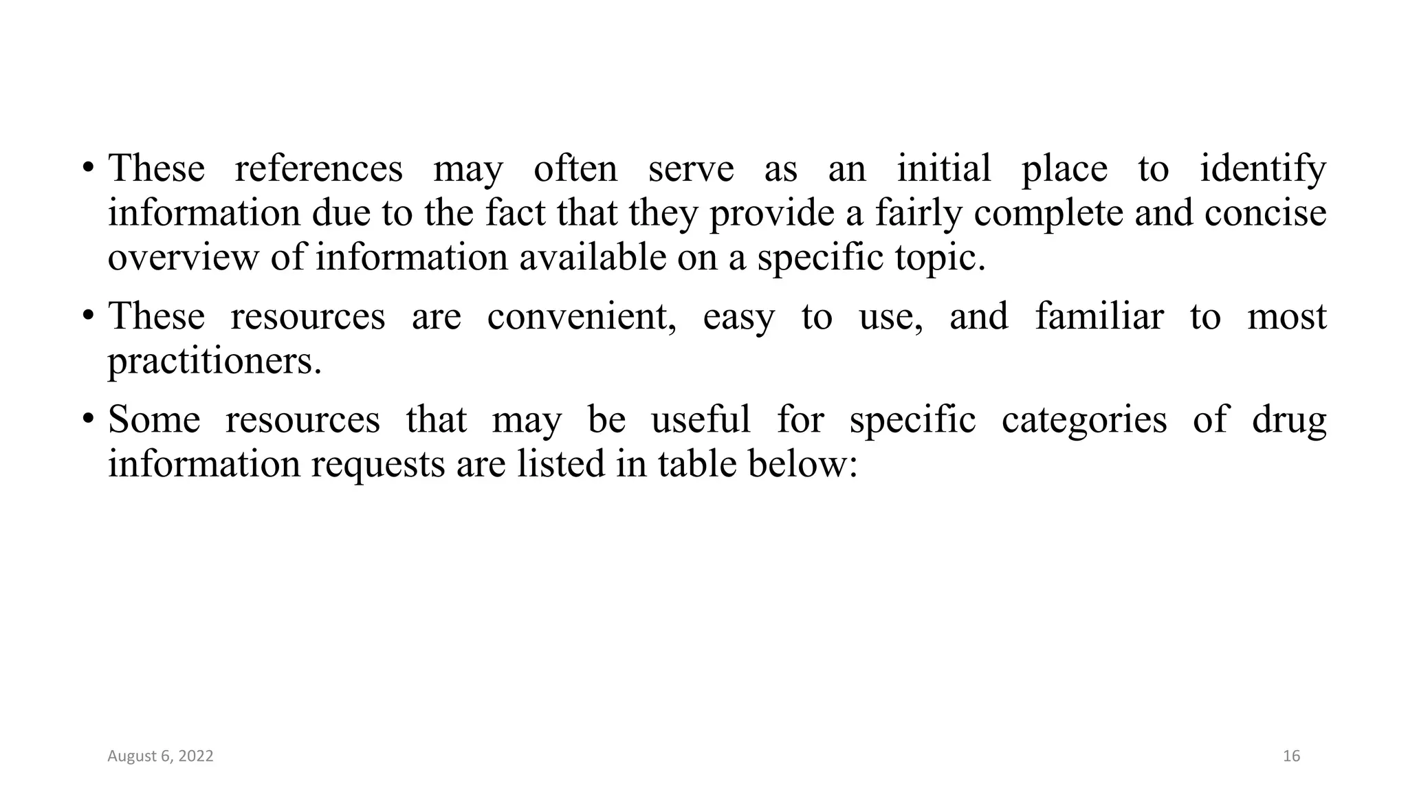 DRUG INFORMATION RESOURCES.pptx