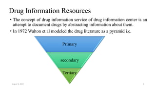 DRUG INFORMATION RESOURCES.pptx