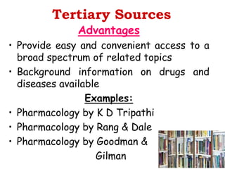 Drug Information Services- DIC and Sources. | PPT