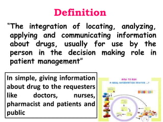 Drug Information Services- DIC and Sources. | PPT