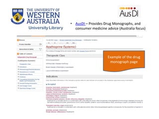 Drug Pioneer Research - Drug information sources | PPTX