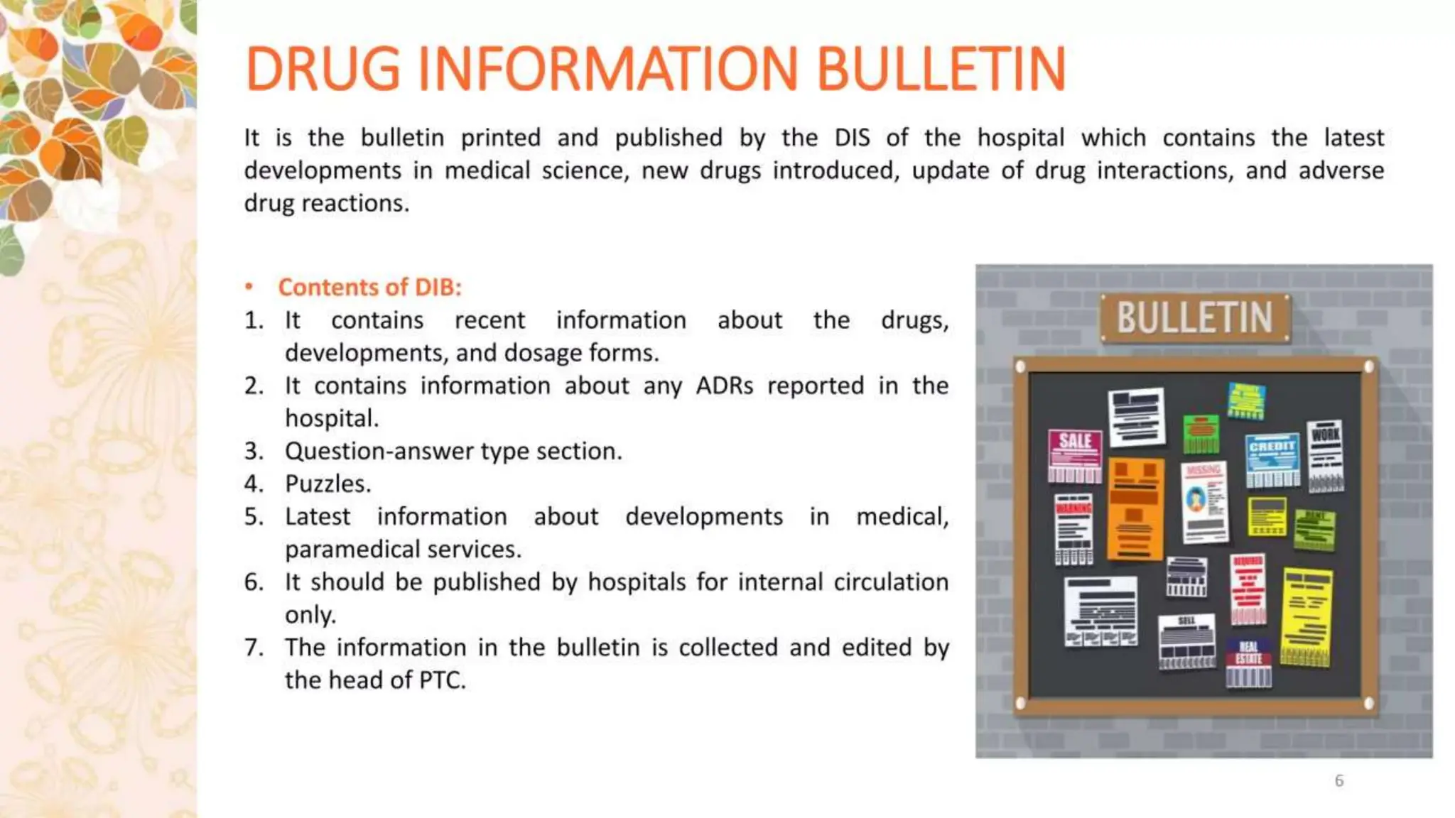 DRUG INFO SERVICES BELLETIN EDITED.pptx hcp | PPT