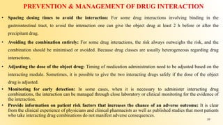 Drug interaction - Potential antimicrobial drug interaction in a ...