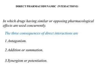 Drug interaction | PPTX