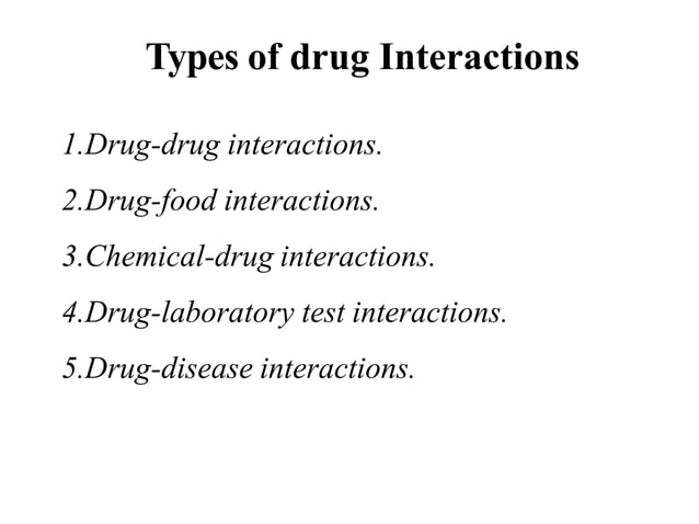 Drug interaction | PPT