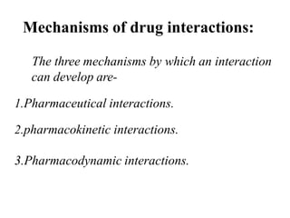 Drug interaction | PPTX