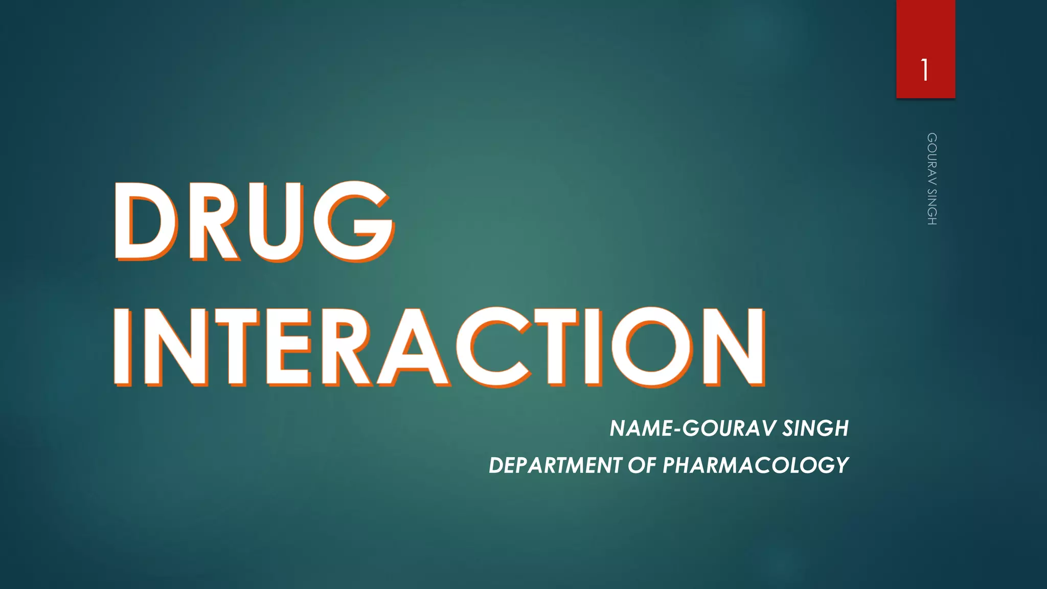 Drug Interaction | PPT