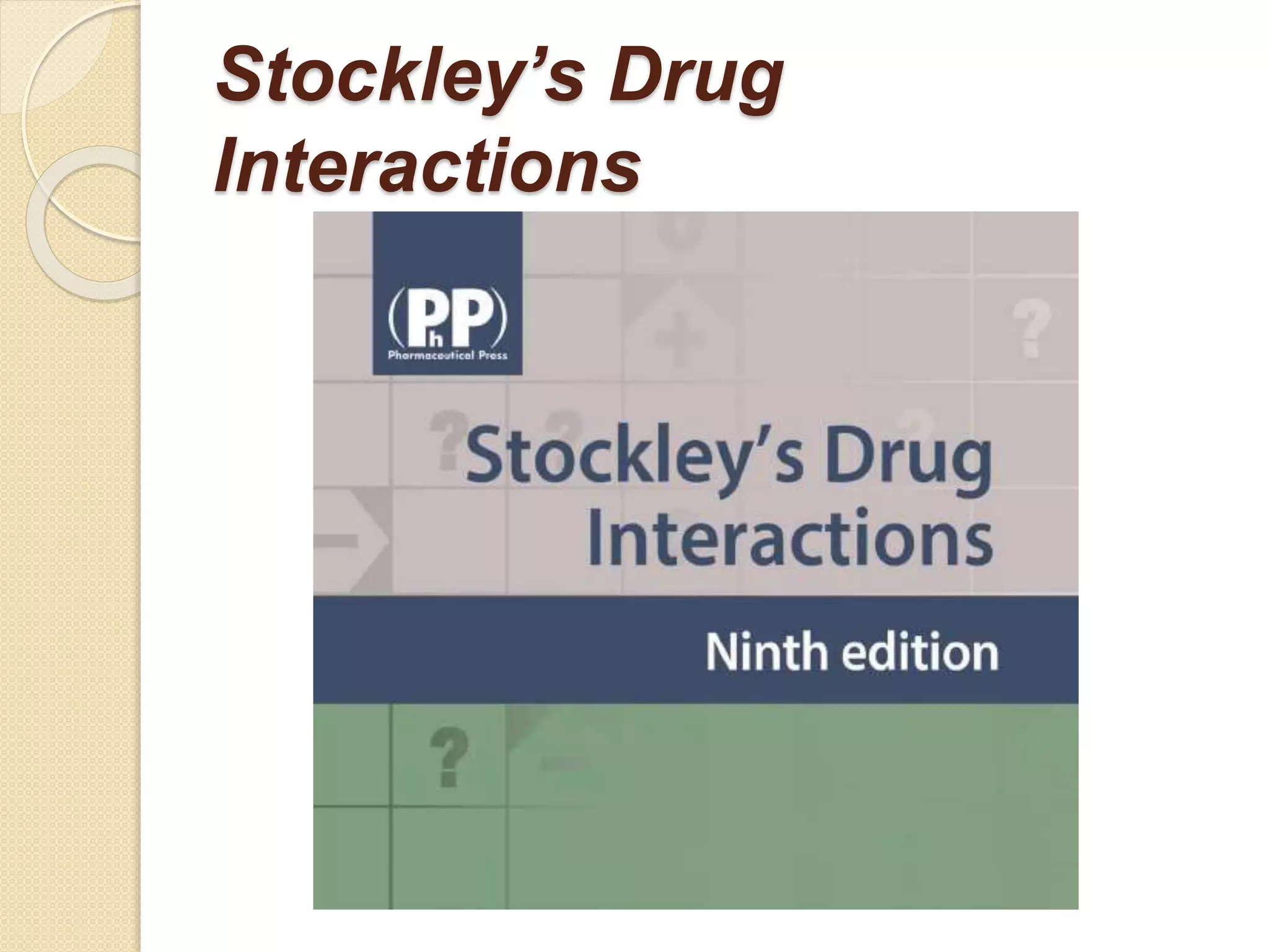 Drug interaction final edition -- animated | PPTX
