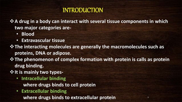 Drug interaction at plasma and tissue binding site | PPTX