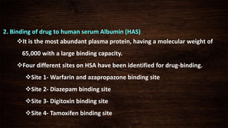 Drug interaction at plasma and tissue binding site | PPTX