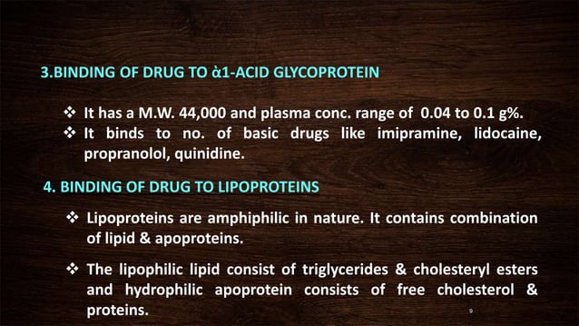 Drug interaction at plasma and tissue binding site | PPTX