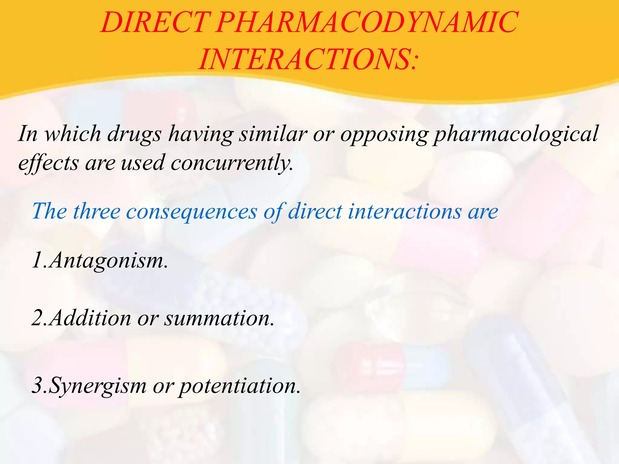 Drug interaction final | PPTX