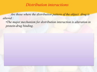 Drug interaction final | PPTX | Substance Abuse | Diseases and Conditions