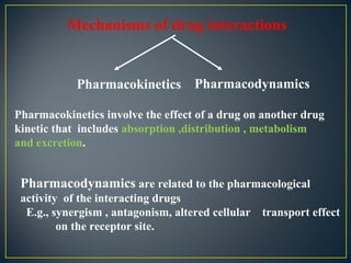 Drug interactionppt | PPT