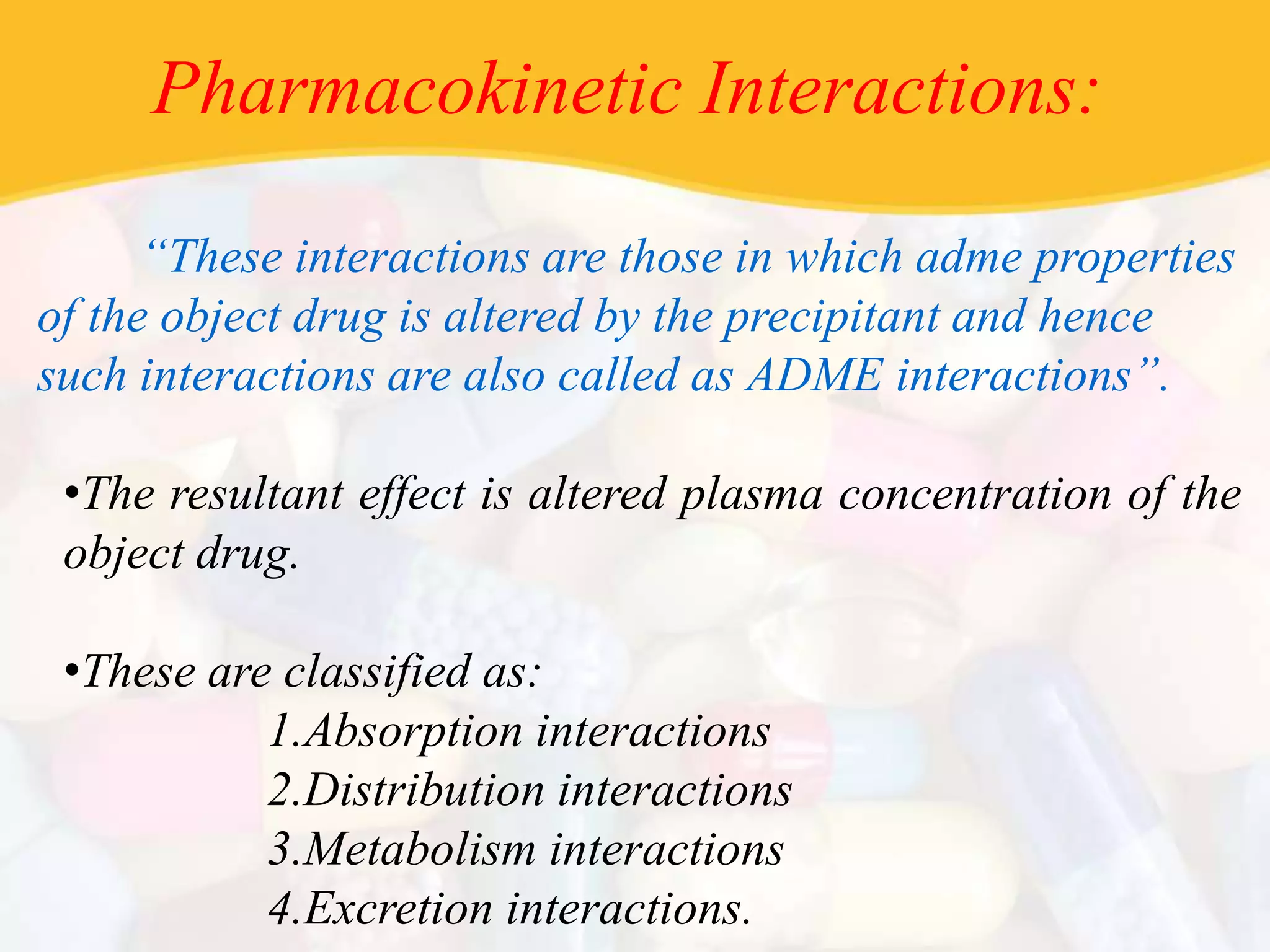 Drug interactions | PPTX