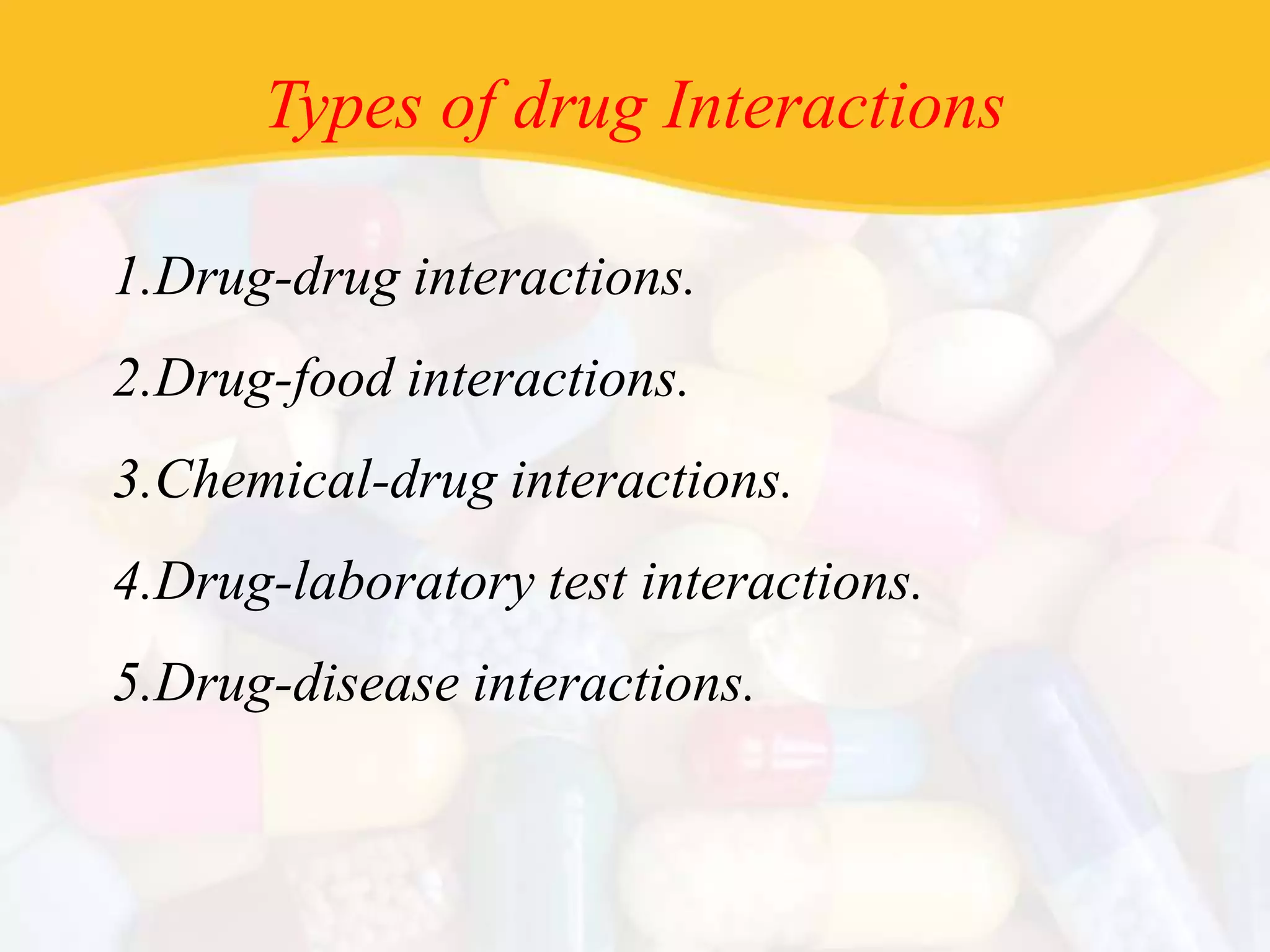 Drug interactions | PPTX