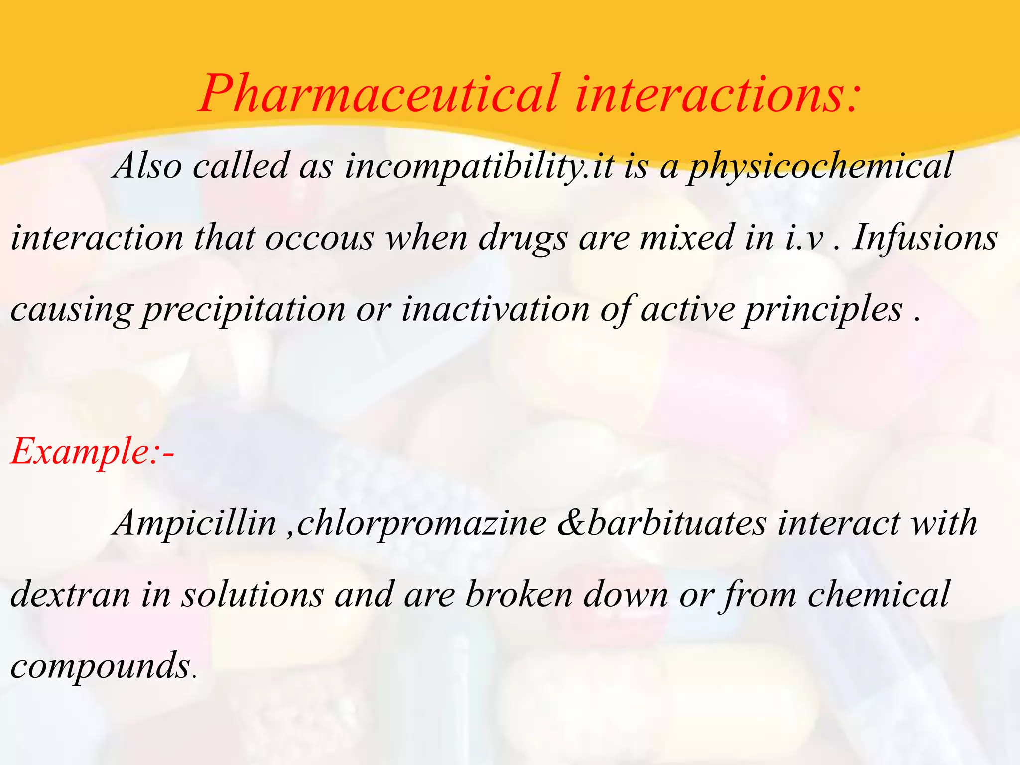 Drug interactions | PPTX