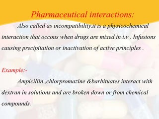Drug interactions | PPTX