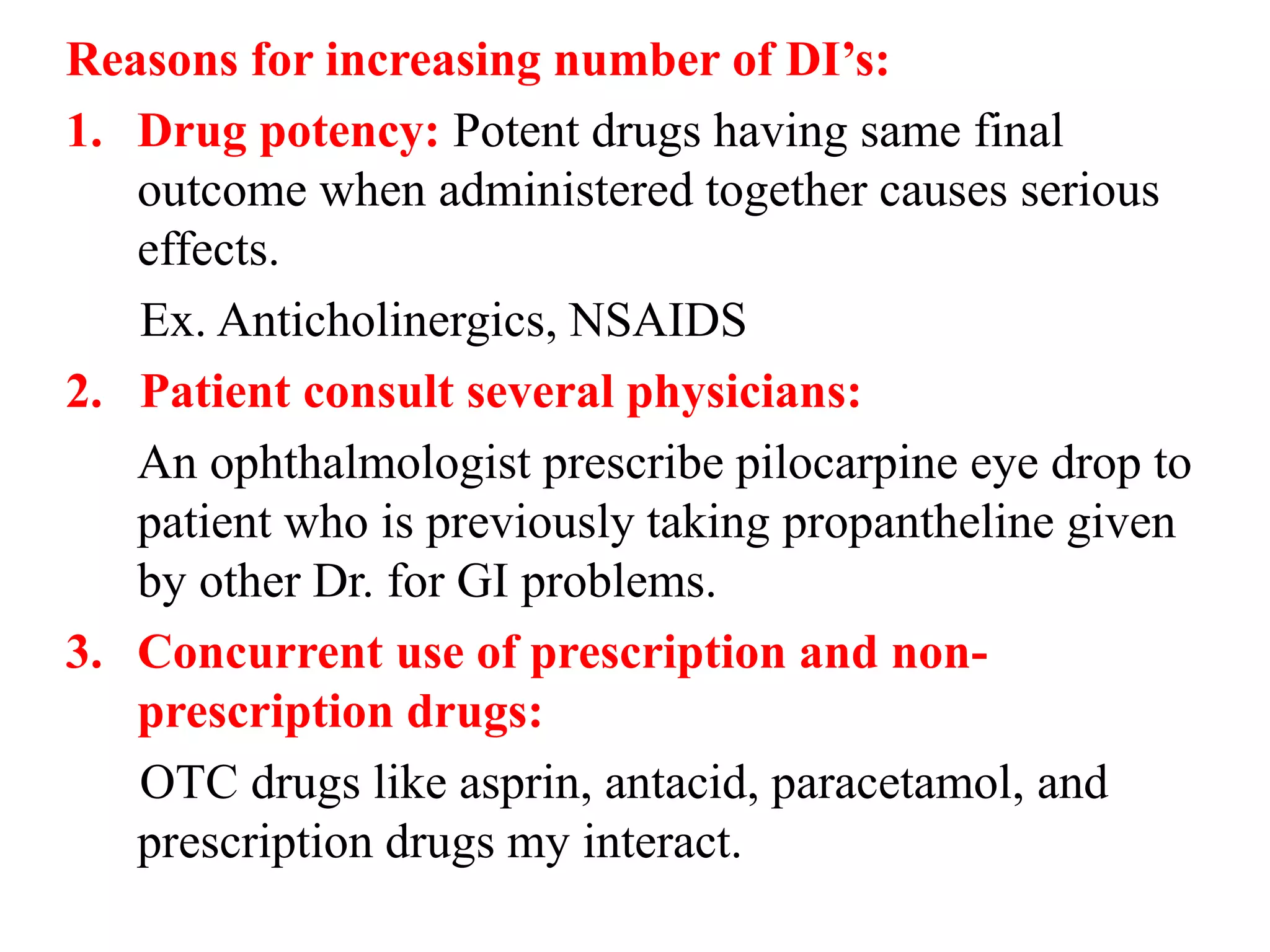 Drug interactions | PPTX