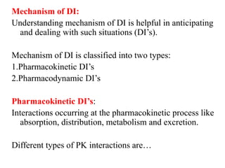 Drug interactions | PPTX | Digestive Disorders | Diseases and Conditions
