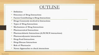 Drug interactions | PPTX