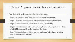Drug interactions | PPTX