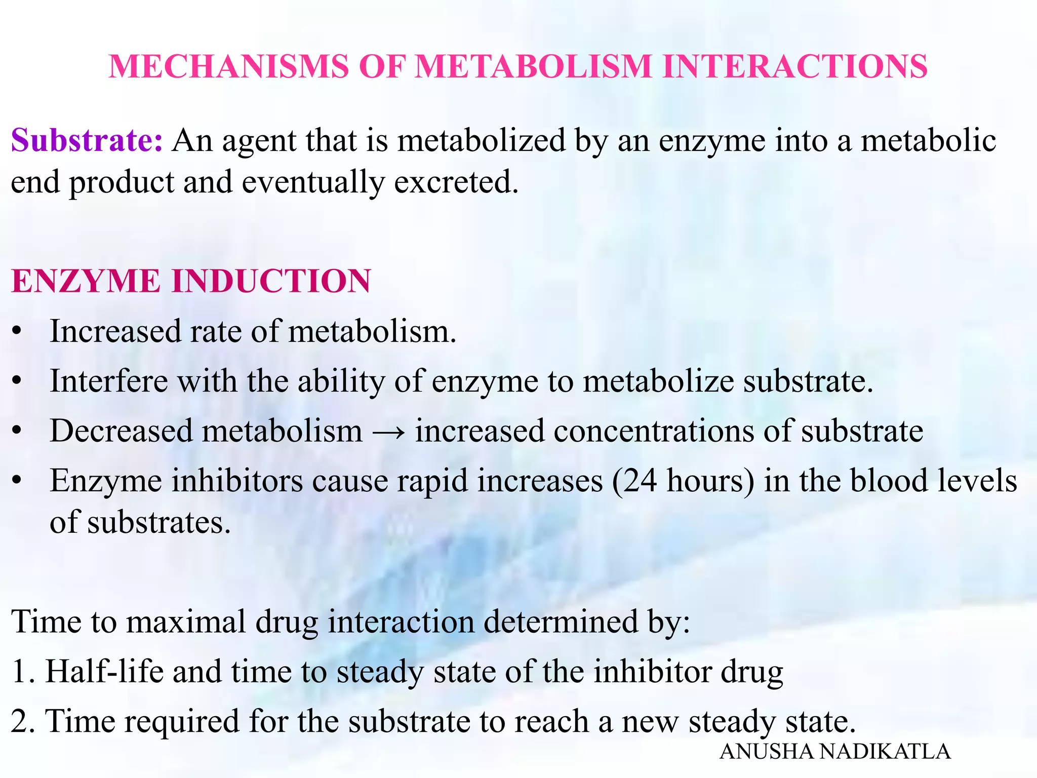 DRUG INTERACTIONS (MECHANISMS OF DRUG-DRUG INTERACTIONS) | PPTX