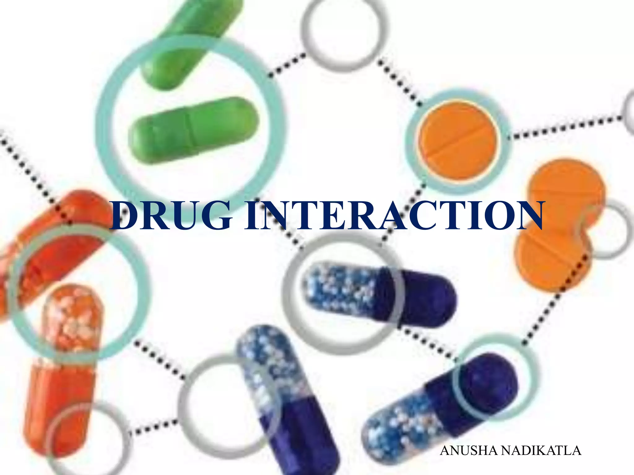 DRUG INTERACTIONS (MECHANISMS OF DRUG-DRUG INTERACTIONS) | PPTX