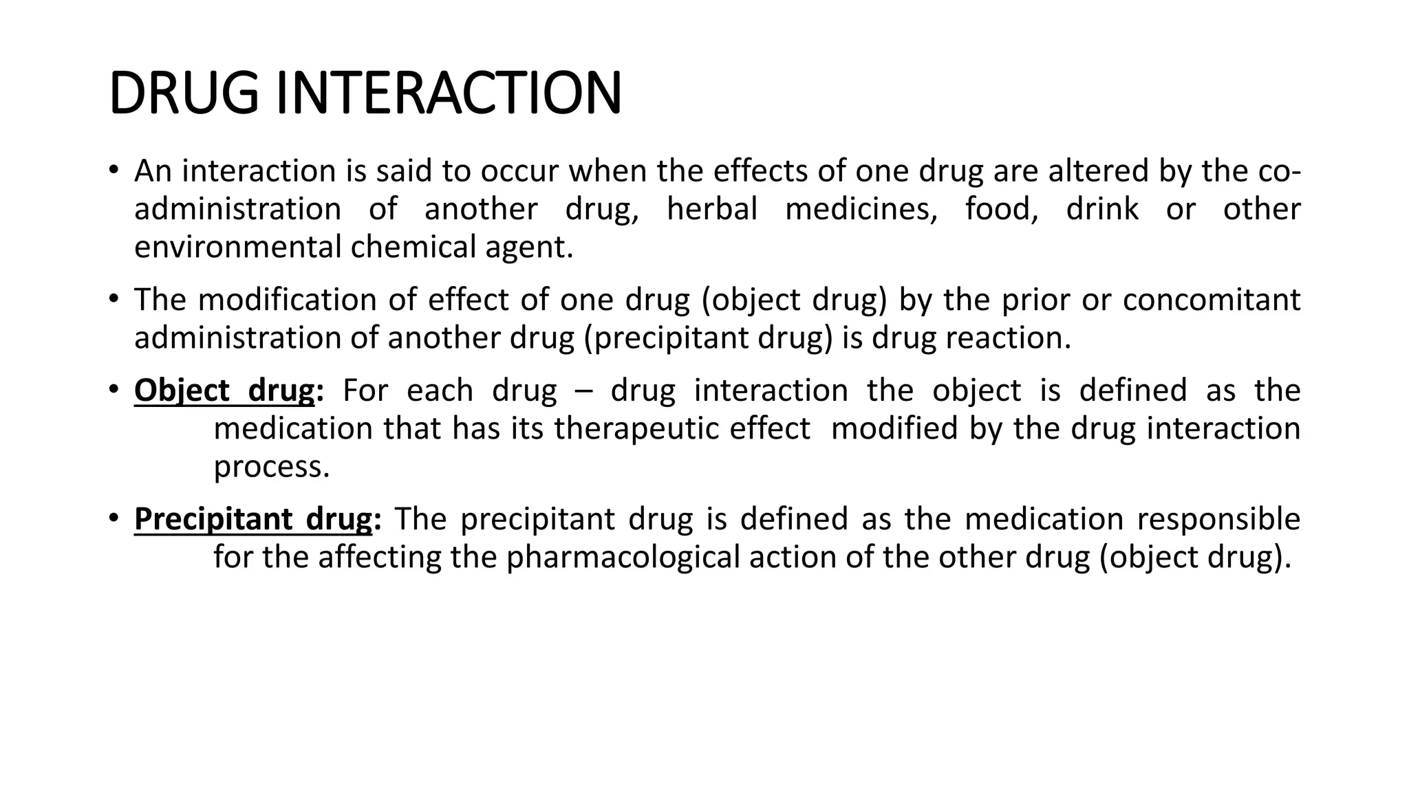 Drug interactions | PPT