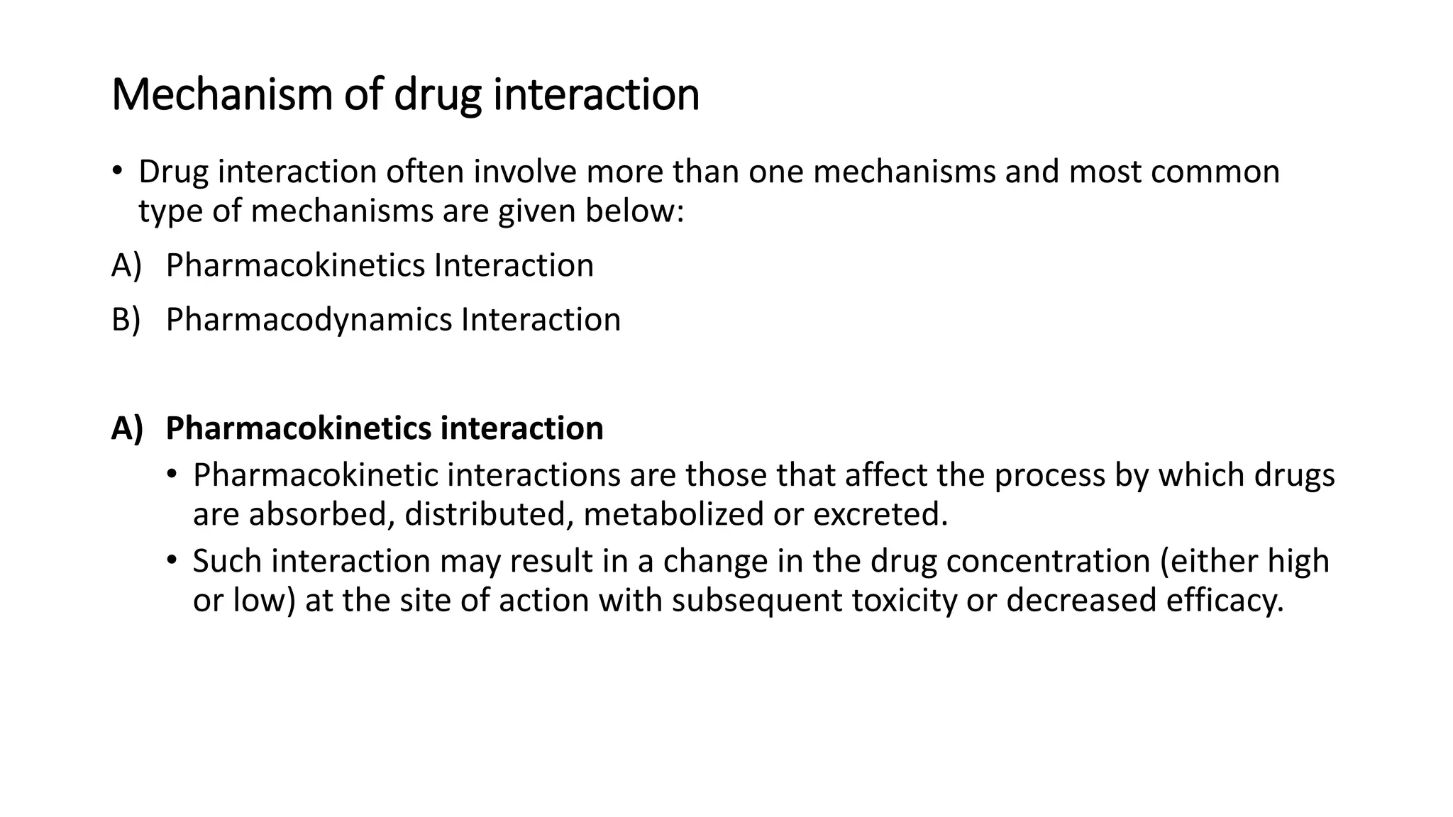 Drug interactions | PPT