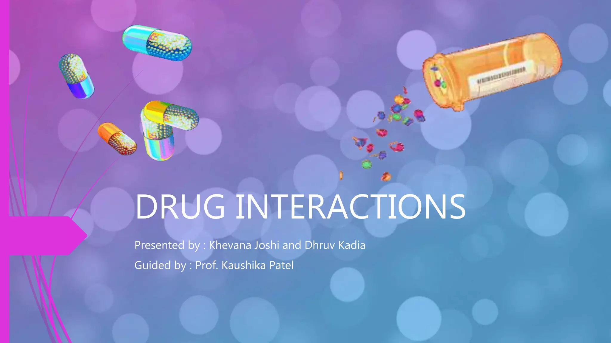 Drug interactions | PPTX