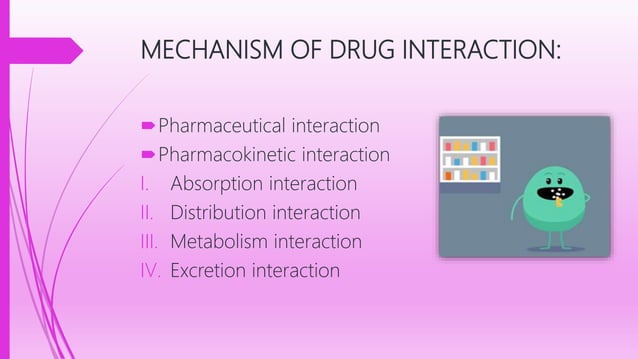 Drug interactions | PPTX