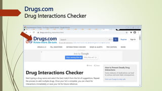 Drug interactions | PPT
