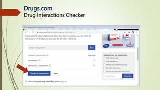 Drug interactions | PPT