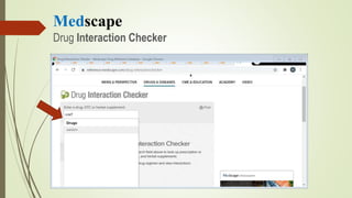 Drug interactions | PPT